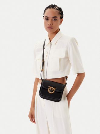 Pinko Handtasche PINKO Love Box Bag Fl Mini 104297 A26L Schwarz
