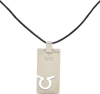 Gucci collier à pendentif taurus (années 2000) - Argent