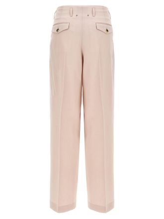 Golden Goose Wool Pleated Trousers - Beige