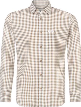 Stockerpoint Campos3 Herren Trachtenhemd, Moosgrün, 3XL