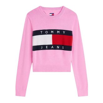 Tommy Jeans Damen, Strickwaren, Rosa, MGr&ouml;&szlig;e