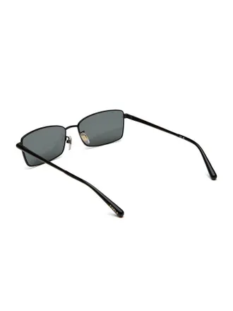 Furla SFUB18 Metal Rectangle Sunglasses - Black