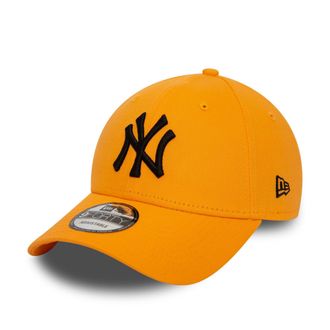 New Era MLB Kappe New York Yankees gebogener Schirm verstellbar Schnalle Cap NY gelb schwarz - One-Size