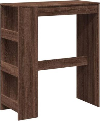 vidaXL Bartisch mit Regal Braun Eiche 90x40x103,5 cm Holzwerkstoff - Vidaxl