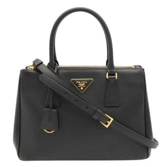 Prada Pre-owned Galleria Saffiano 2way bag - Femme - Pre-owned - Noir - Taille: ONE Size