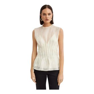 Khaite Westin Organza Top - - Tops - Damen - Beige - S