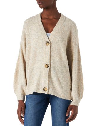 Cream Damen Crmerle Oz Knit Cardigan Sweater-Strickjacke, Sand, Large