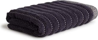 Möve New Heritage Waves and Stitches Handtuch 50 x 100 cm aus 100% Baumwolle, Dark Grey