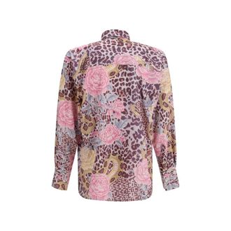 GCDS Mens Multicolor Polyester Pattern Shirt