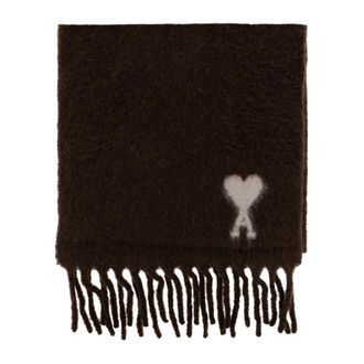 Ami Wollschal mit Logo - - Accessories - unisex - Braun - ONE SIZE