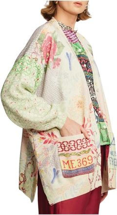 Me369 Femme, Pulls, Multicolore, Taille: 36/38 FR Liv Rodeo Printed Cardigan