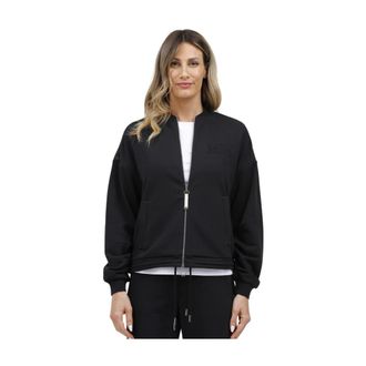 Max Mara Sweatshirt mit Rei&szlig;verschluss - - Sweatshirts & Hoodies - Damen - Schwarzk - L