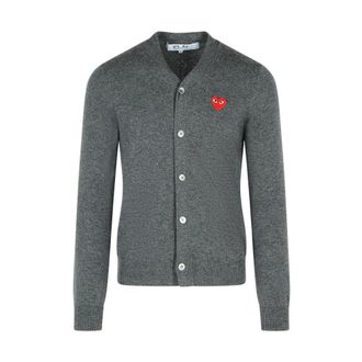 Comme Des Gar&ccedil;ons Homme, Pulls, Gris, Taille: XL U V-Neck Cardigan