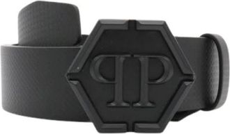 Philipp Plein unisex, Accessoires, Noir, Taille: 105 CM Leather Belt