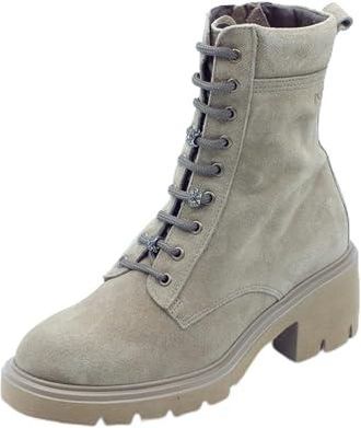 Nero Giardini I514812D Arold Col Argile Amphibiens mode pour Femmes nubuck avec lacets et éclair talon moyen, Argile, 39 EU