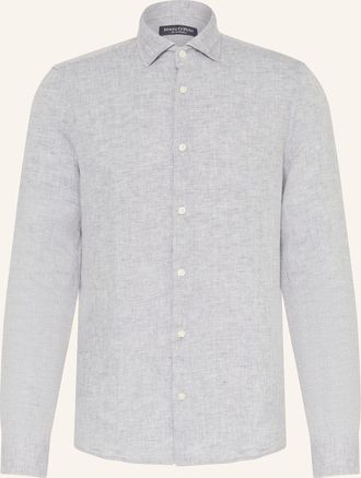 Marc O'Polo Marc Opolo Leinenhemd Shaped Fit grau