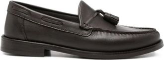 Corneliani Mocassins bateau &agrave; pampilles - Homme - Chaussures - Brun - Taille: 41 1/2 EU