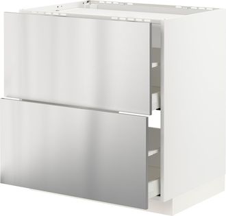 IKEA METOD / MAXIMERA Unterschr.f. Kochf./2 Fronten/2Sch