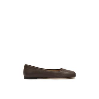 Kazar Dunkelbraune Ballerinas mit eckiger Spitze - - Shoes - Damen - Braun - 36 EU
