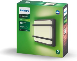 Philips myGarden LED Petronia Wandaußenleuchte, 12W, Anthrazit