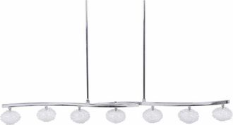 Massive Pendel Leuchte Glas Spot Beleuchtung 7-flammig H&auml;nge Lampe 40677/11/10