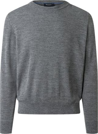 Maerz Maschinenwaschbarer Rundhalspullover aus einem Baumwolle-Merino-Mix in