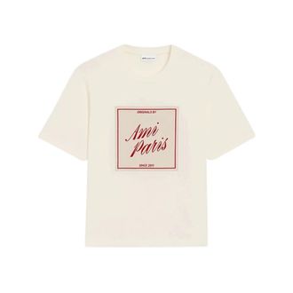 Ami T-shirts - Homme - Tops - Beige - Taille: XL