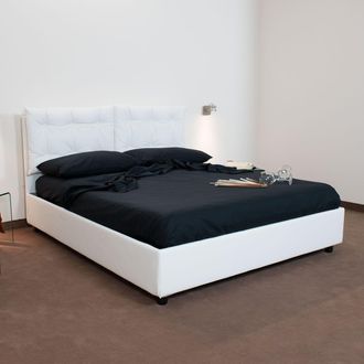 Itamoby Itamoby - Letto Annalisa Bianco Stile Una Piazza E Mezza Senza Contenitore Con Rete A Doghe