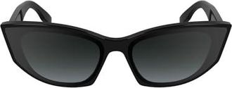 Karl Lagerfeld Womens Sunglasses KL6162S - Black with Gradient Grey Lens