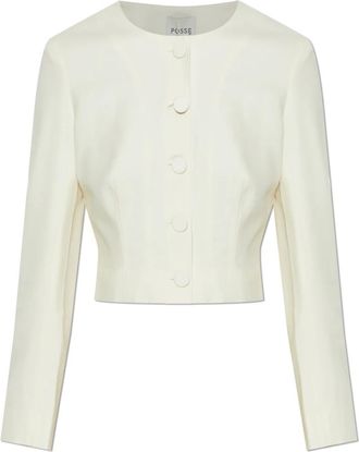 Poss&eacute; Posse, Femme, Vestes, Beige, Taille: 42 FR Blazers