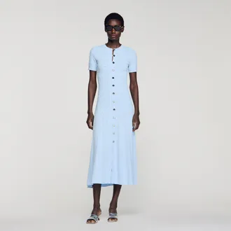 Sandro Langes Strickkleid