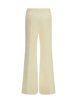 Sportmax Womens Piacere Pants Giallo Chiaro Viscose; Paper Trousers