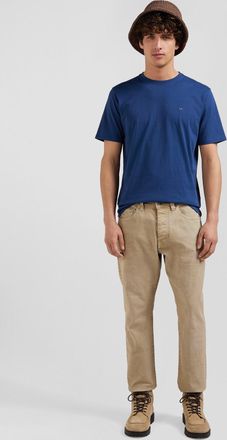 Eden Park Pantalon 5 Poches En Coton Stretch Chanvre Coupe Regular