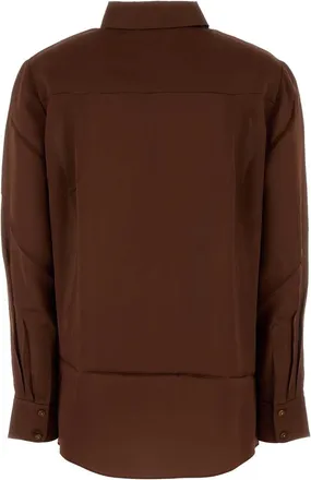 Zimmermann Tan Exterior: Silk Camicie Shirt