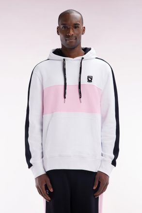 Eden Park Sweatshirt &Agrave; Capuche New Zealand En Coton Blanc Coupe D&eacute;contract&eacute;e