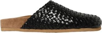 Dragon Diffusion Femme, Chaussures, Noir, Taille: 39 EU Mules Plates en Cuir Tress&eacute; Noir