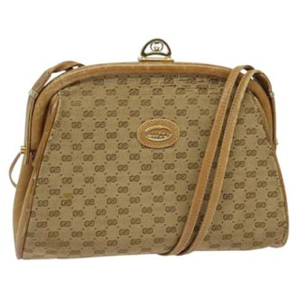 Gucci Pre-owned Cuir sacs-gucci - Femme - Pre-owned - Beige - Taille: ONE Size