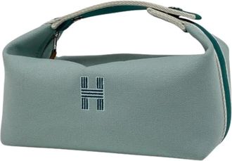 Herm&egrave;s Pre-owned Vintage Canvas Mini Bag - Femme - Pre-owned - Bleu - Taille: ONE Size