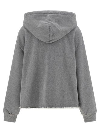 Maison Margiela Spray Paint Graphic Hoodie - Gray