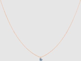 LA BRUNE & LA BLONDE Collier Coeur 360&deg; Diamant 0.15 Or Rose