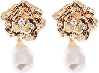 Self Portrait Femme, Accessoires, Jaune, Taille: ONE Size Earrings