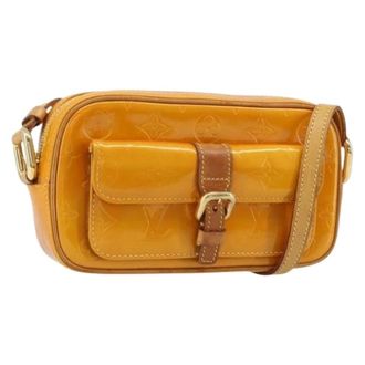 Louis Vuitton Sac bandouli&egrave;re en cuir verni vintage Pre-owned - Femme - Pre-owned - Jaune - Taille: ONE Size