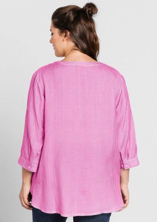 Sheego Klassische Bluse Tunika 3/4-Arm