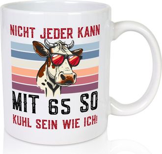 Generic Mit 65 so gut aussehen | 65. Geburtstag | Landwirt | Bauer - Tasse Weiss - Kaffeetasse/Geschenk/Familie