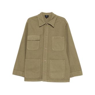 A.P.C. Leichte Jacke - - Jackets - Herren - Gr&uuml;n - S