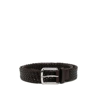 Churchs Ceinture en cuir tress&eacute; - Homme - Accessoires - Noir - Taille: 105 CM