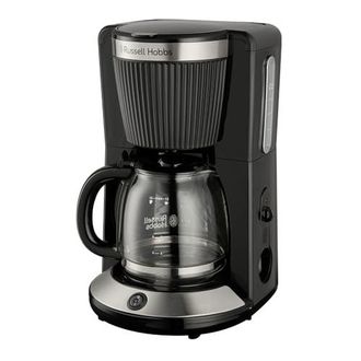 Russell Hobbs Cafeti&egrave;re filtre [1,25 L : 10-15 tasses, 1 100 W] Bront&euml; Noir (technologie WhirlTech, anti-goutte, plaque chauffante, verseuse en verre, fonction paus