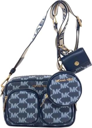 Michael Kors Sac bandouli&egrave;re Pouch Pre-owned - Femme - Pre-owned - Bleu - Taille: ONE Size