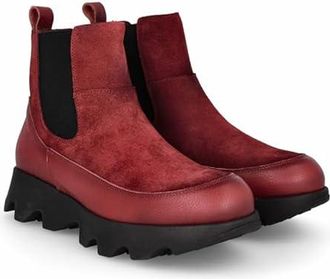 Lince Lince Bottines zipp&eacute;es et &eacute;lastiques en cuir confortable | Semelle en caoutchouc | Semelle int&eacute;rieure en gel | I51709 | Fabriqu&eacute;es en Espagne, Cuir Bi