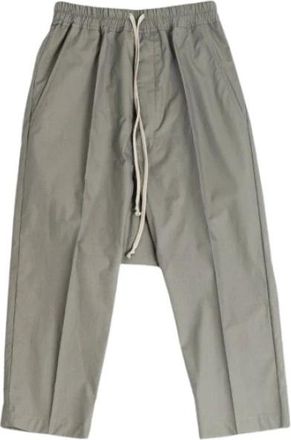 Rick Owens Homme, Pantalons, Vert, Taille: XL Pantalon Court &agrave; Cordon de Serrage
